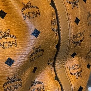 MCM | Bags | Mcm Tote Signature Logo Shoulder Bag | Poshmark